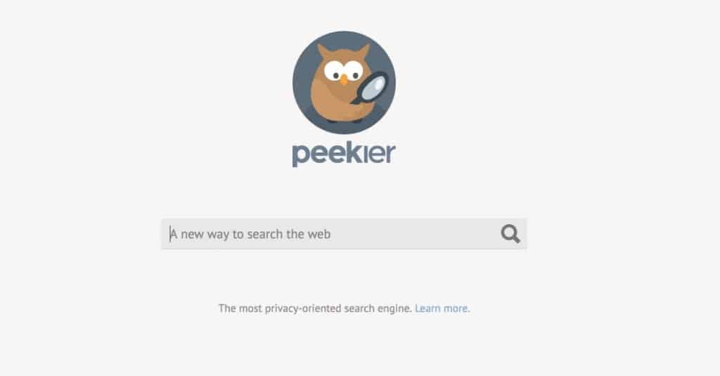 Peekier. Un moteur de recherche qui respecte votre vie privée | Les ...