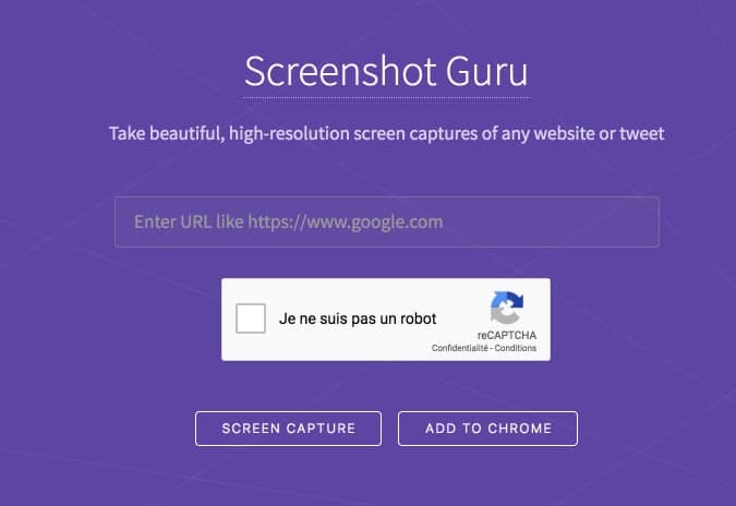 Screenshot Guru. La capture d'écran pour les tweets | Les outils de veille