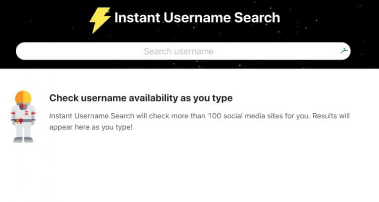 Instant Username Search. Vérifier la disponibilité d'un nom sur le web ...