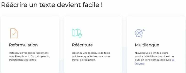 Paraphrazit. Un outil en ligne pour réécrire un texte ou le reformuler ...