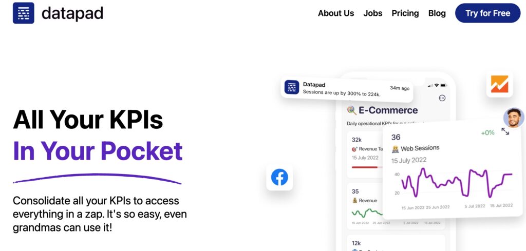 Datapad. Gardez tous vos KPI dans la poche