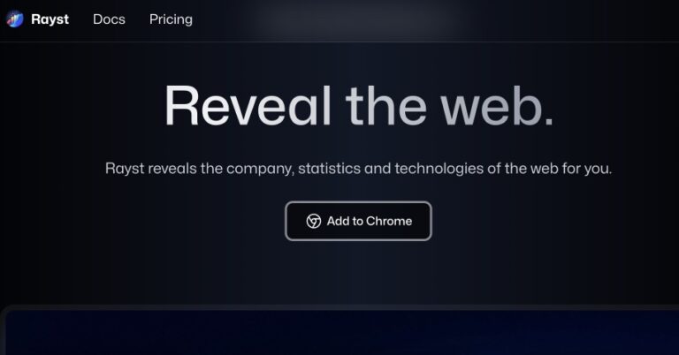 Rayst dévoile les technologies utilisées par un site web