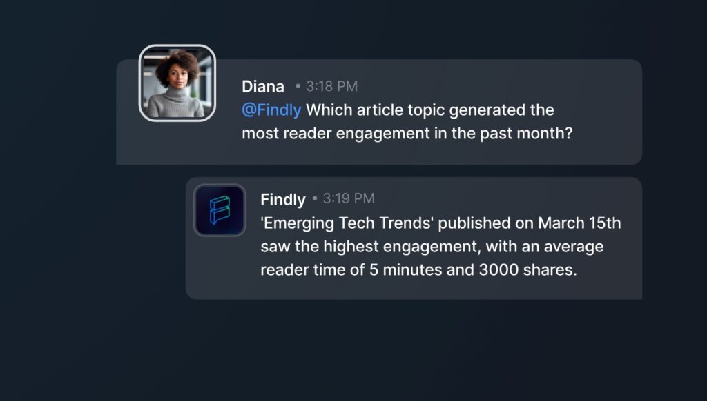 Findly interroge vos analytics avec l'iA